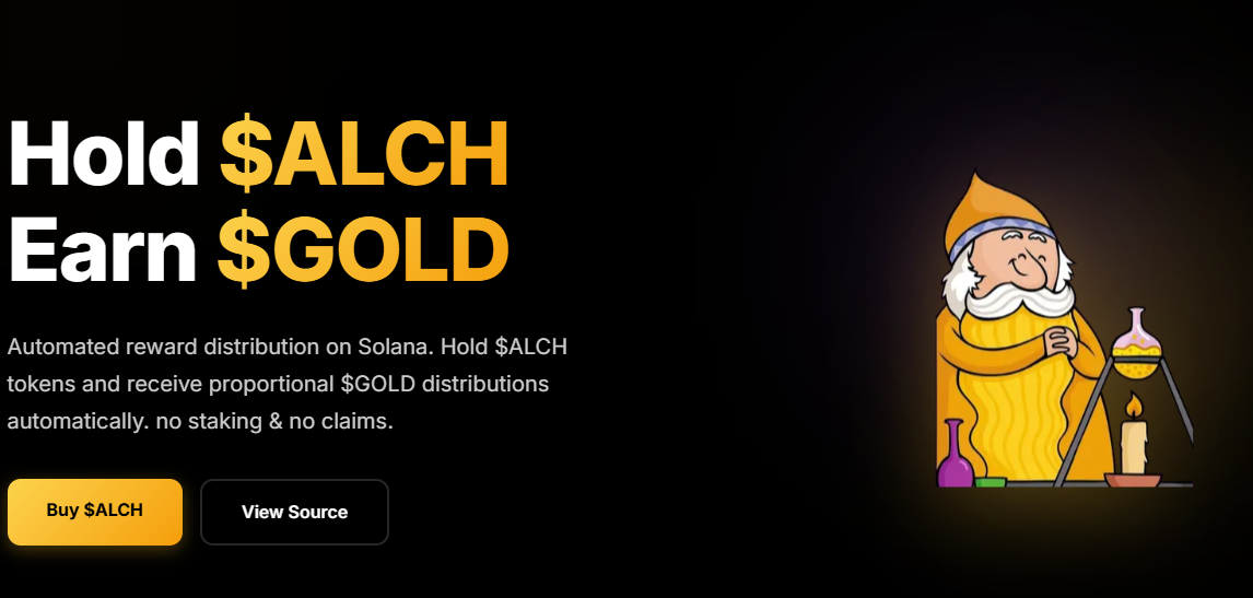 $ALCHEMY - Hold $ALCH, Earn $GOLD